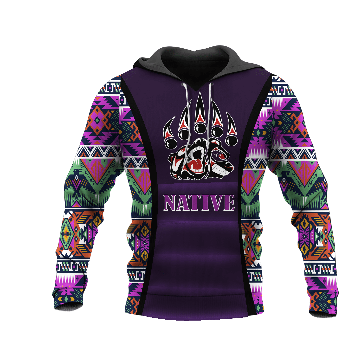 Bear Symbol Native American Pride 3D Hoodie 33 - Walmart.com