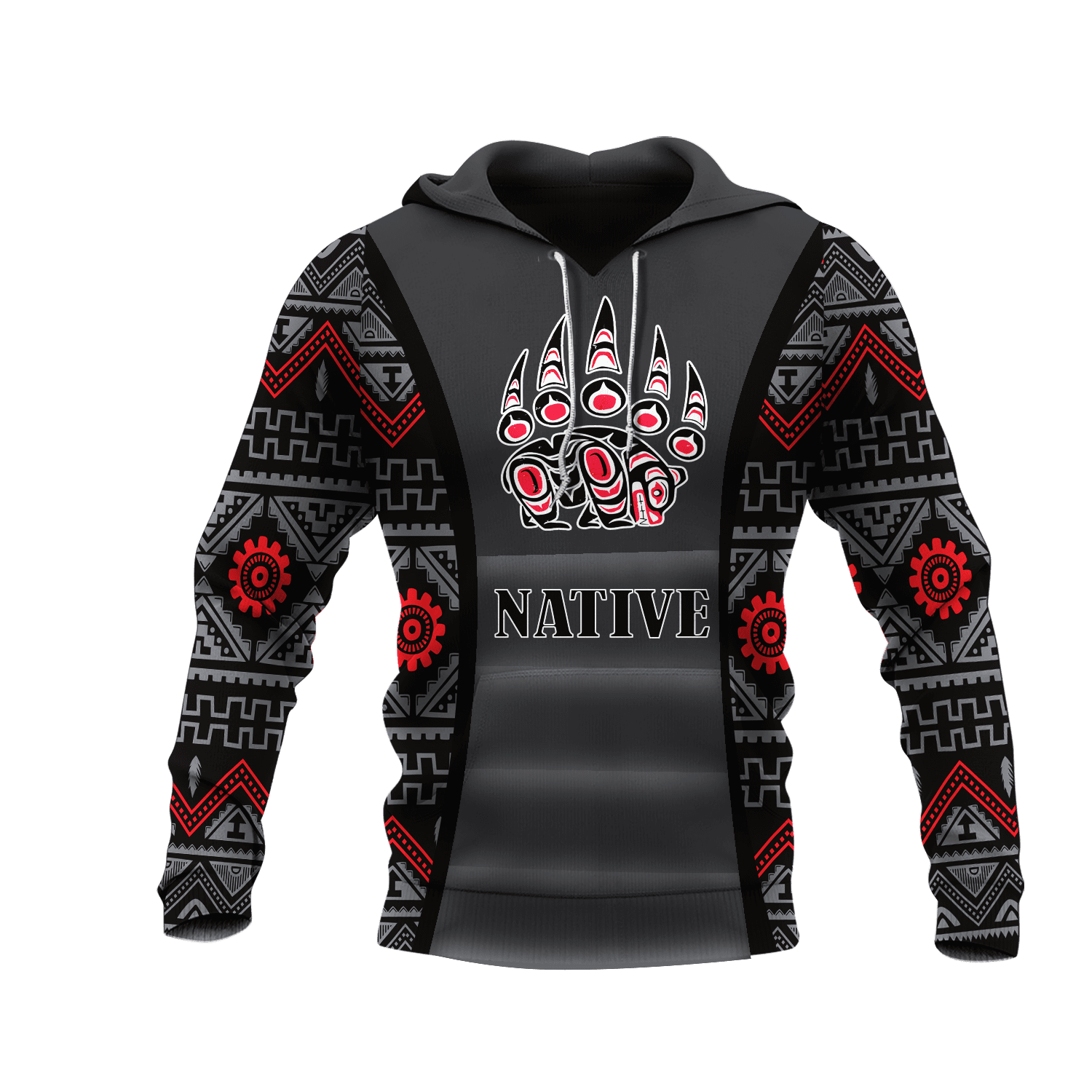 Bear Symbol Native American Pride 3D Hoodie 37 - Walmart.com