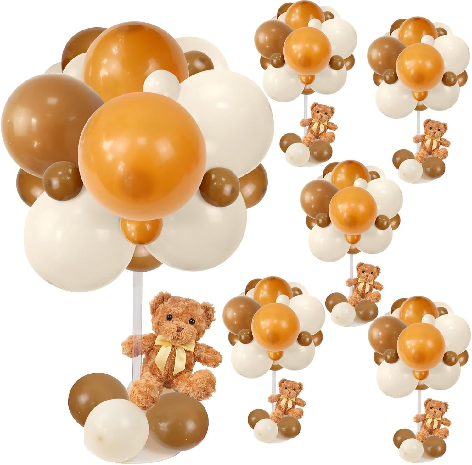 Bear Table Centerpieces for Baby Shower - Set of 6 Bear Balloon Baby ...