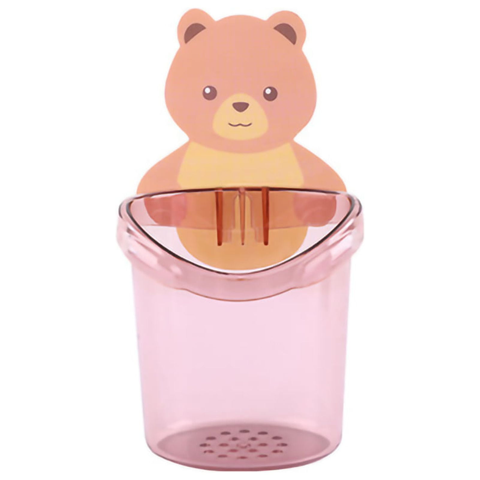 Bear Toothbrush Storage Cup Holder Wall Mounted Comb Storage Rack ...