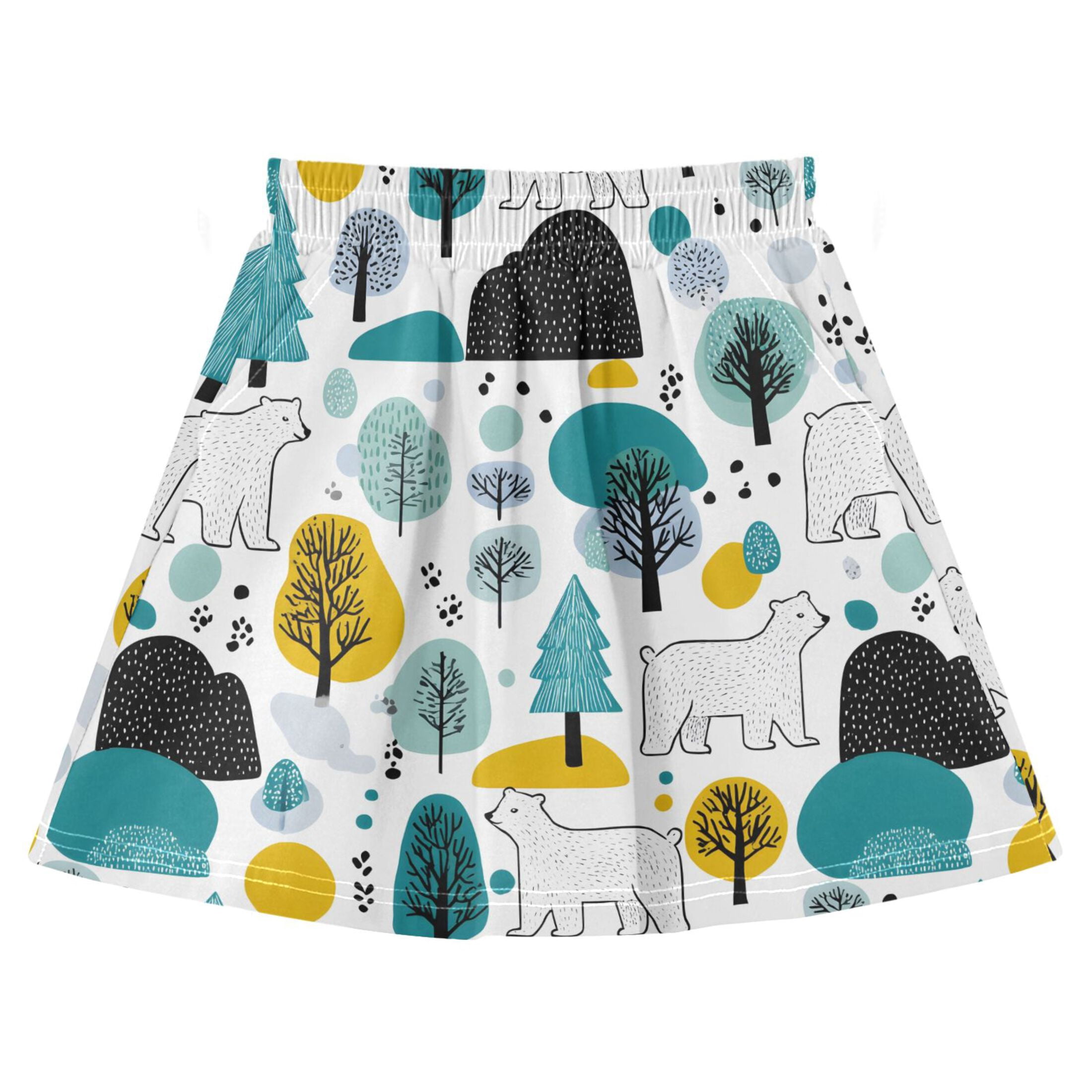 Bear Tree Athletic Skirt with Pockets and Built-in Shorts for 3-8Y ...