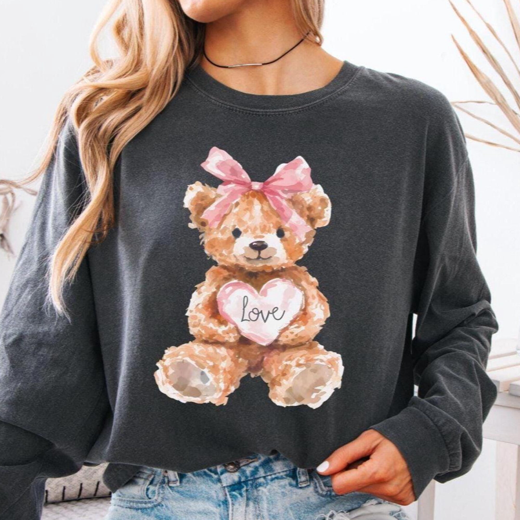 Bear Valentine Shirt Valentine 39 s Day Women 39 s Tee Bear Shirt ...
