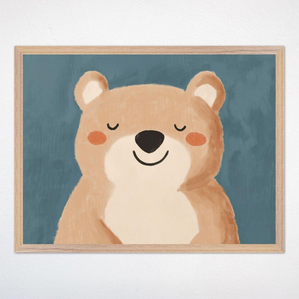 Bear Wall Art Whimsical Nursery Decor Neutral Bear Art Playful Kids ...