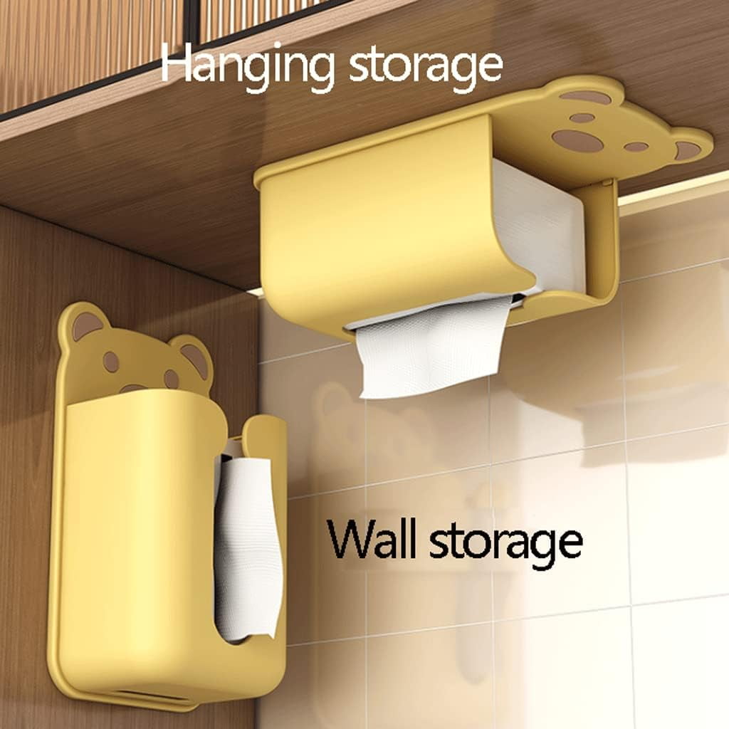 Bear Wall Hanging Tissue Box, Cute Tissue Box, Holder Plastic, Facial ...