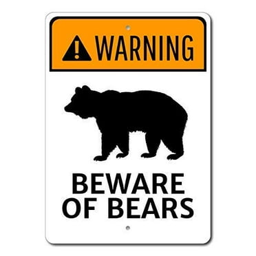 SignMission 8 x 12 in. Do Not Hug the Bears Decal - Food Animals Bear ...