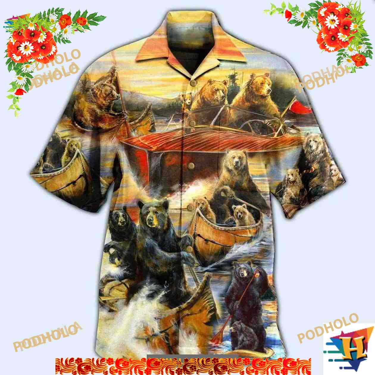 Bear Whatever Floats Your Boats And Win Hawaiian Shirt, Gift Ideas For ...