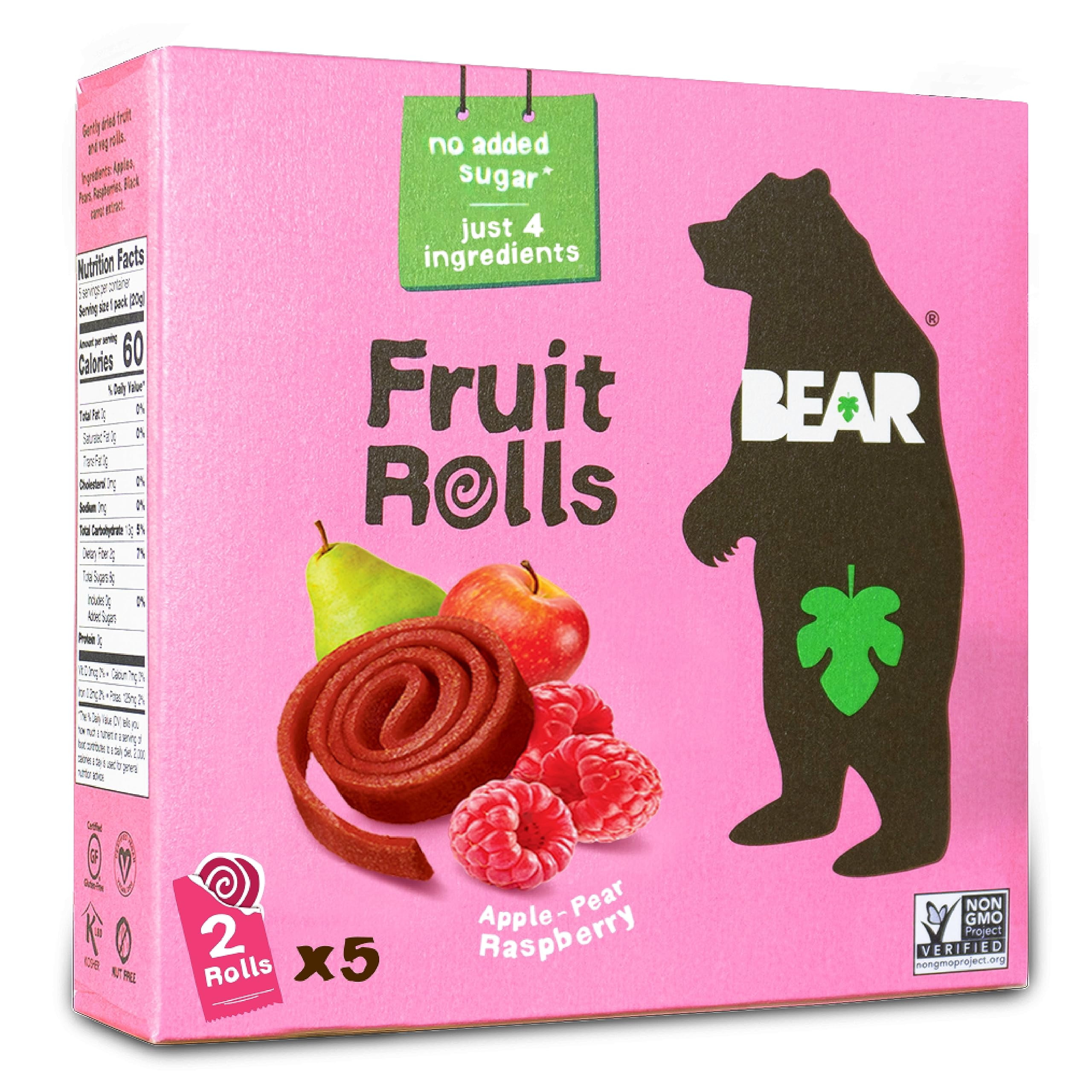 Bear Yoyo Fruit Roll Raspberry Multipack, 3.5 oz - Walmart.com