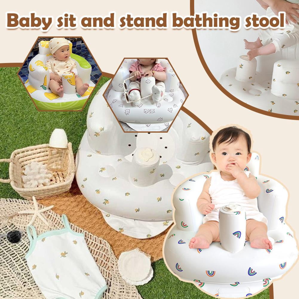 Bear head new ins inflatable sofa learning chair baby seat practice ...