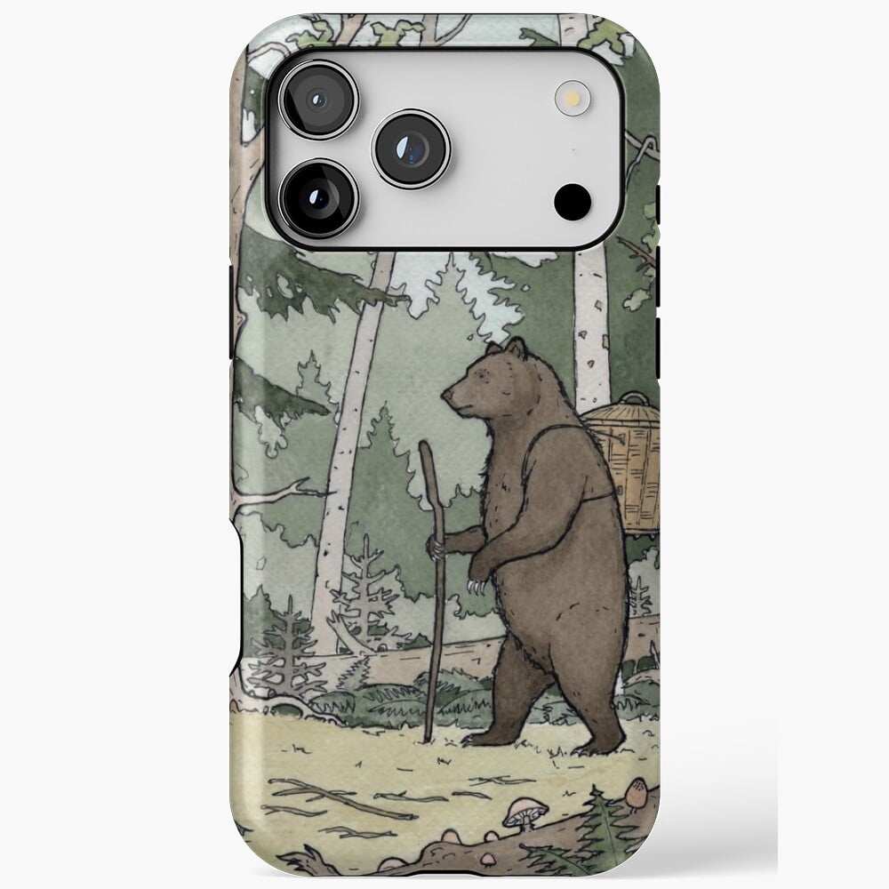 Bear in the Woods Wild Forest Grizzly Wildlife Nature Case for iPhone ...