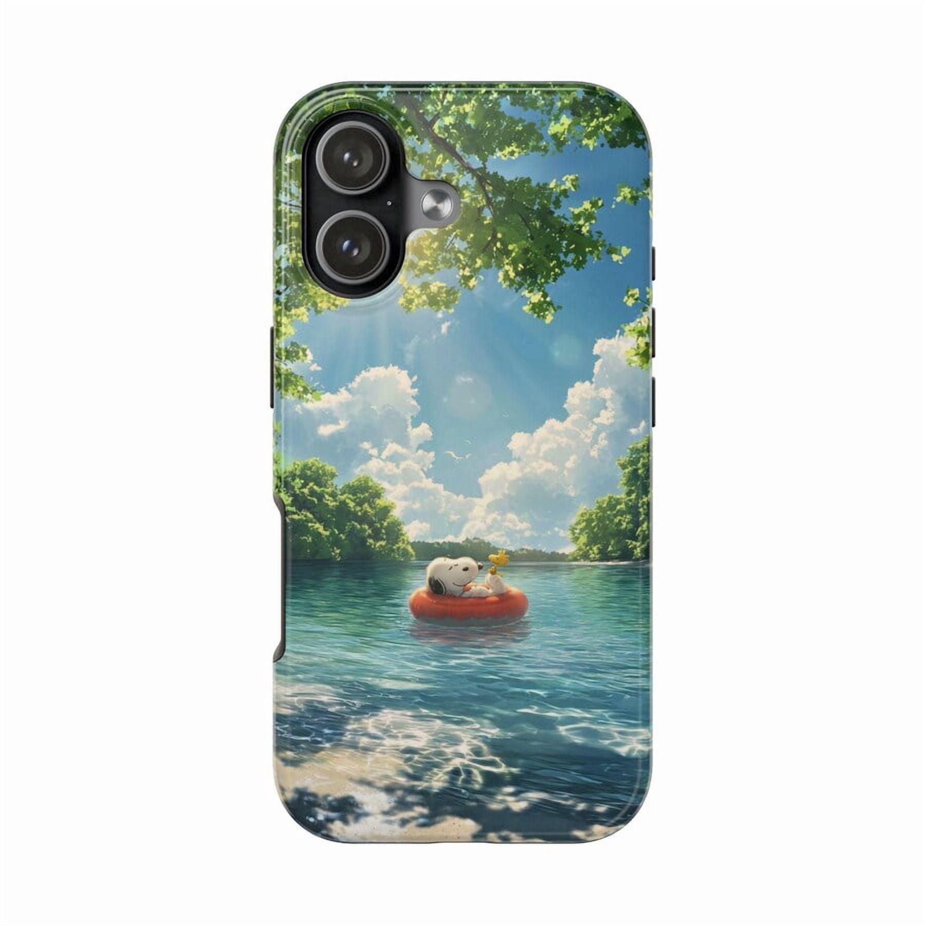 Bear on Float River Nature Case for iPhone 11 12 13 14 15 16 17 Pro Max ...