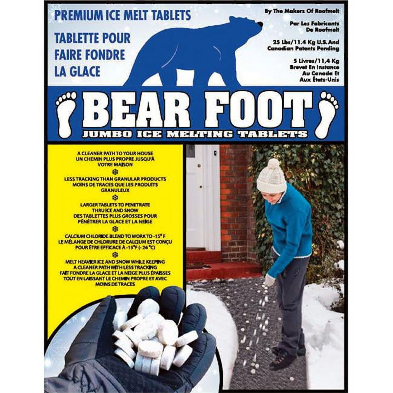 BearFoot Sodium and Calcium Chloride Ice Melt 25 lb. Tablet - Walmart ...
