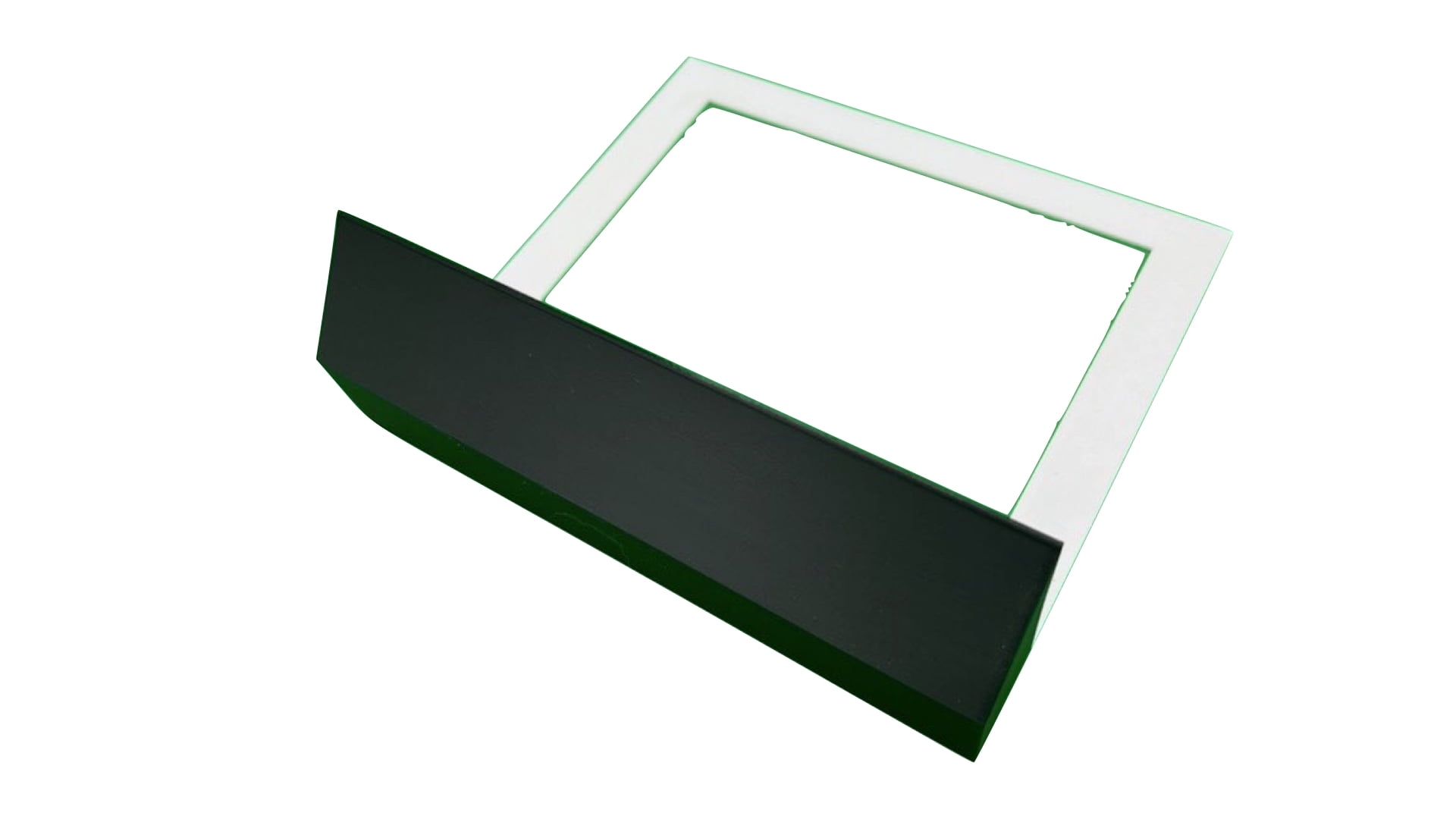 BearMar Modern Black on White Wall Mount Mail Organizer Tray, Easy ...