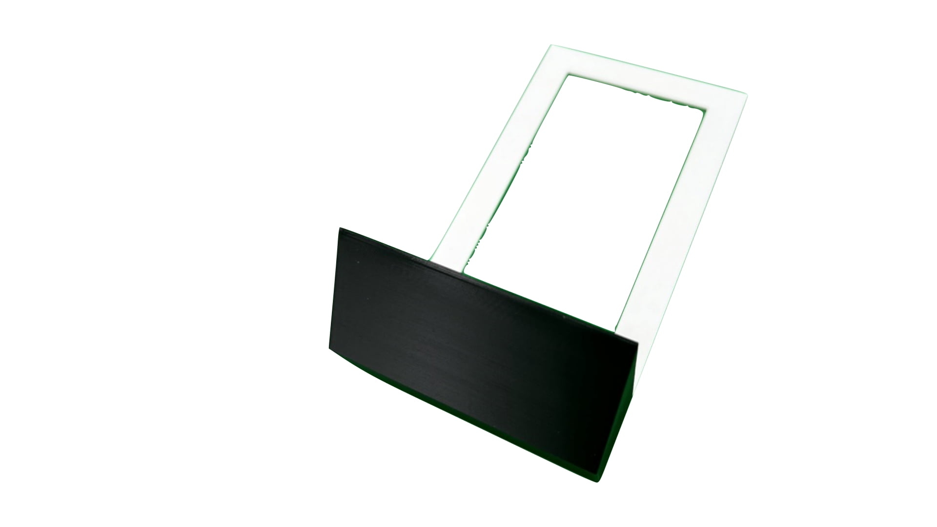 BearMar Modern Black on White Wall Mount Mail Organizer Tray, Easy ...
