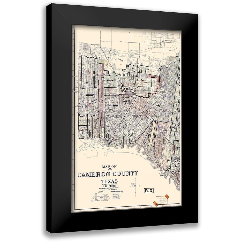 Beard 10x14 Black Modern Framed Museum Art Print Titled - Cameron Texas ...