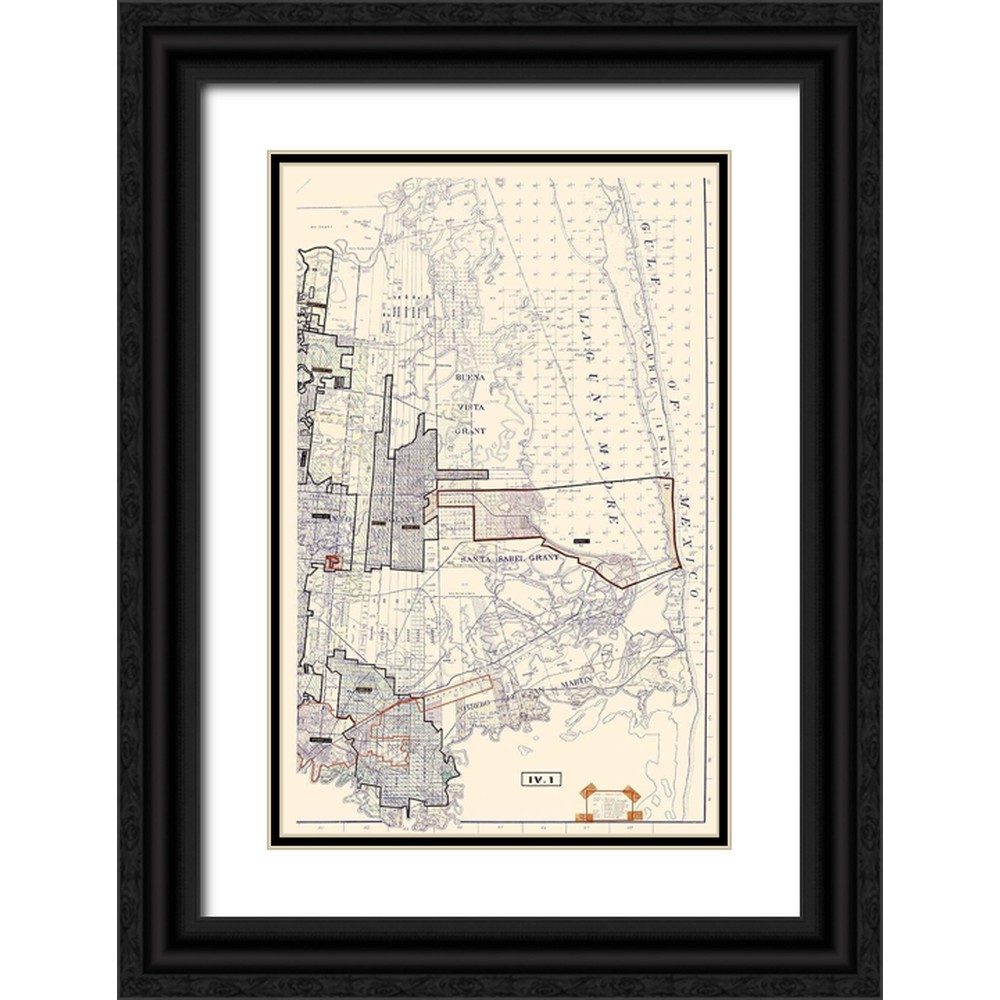 Beard 11x14 Black Ornate Wood Framed with Double Matting Museum Art ...