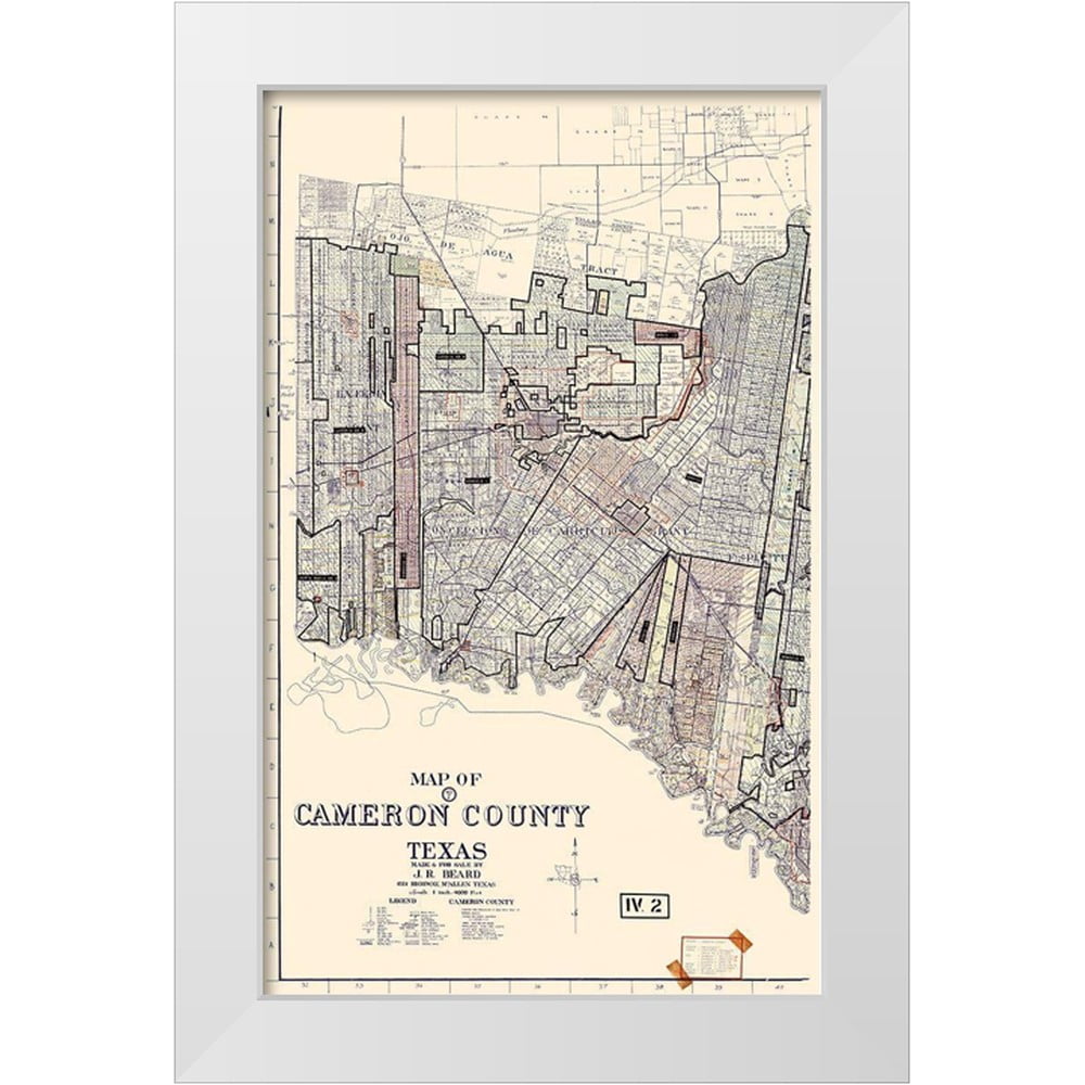 Beard 13x18 White Modern Wood Framed Museum Art Print Titled - Cameron ...