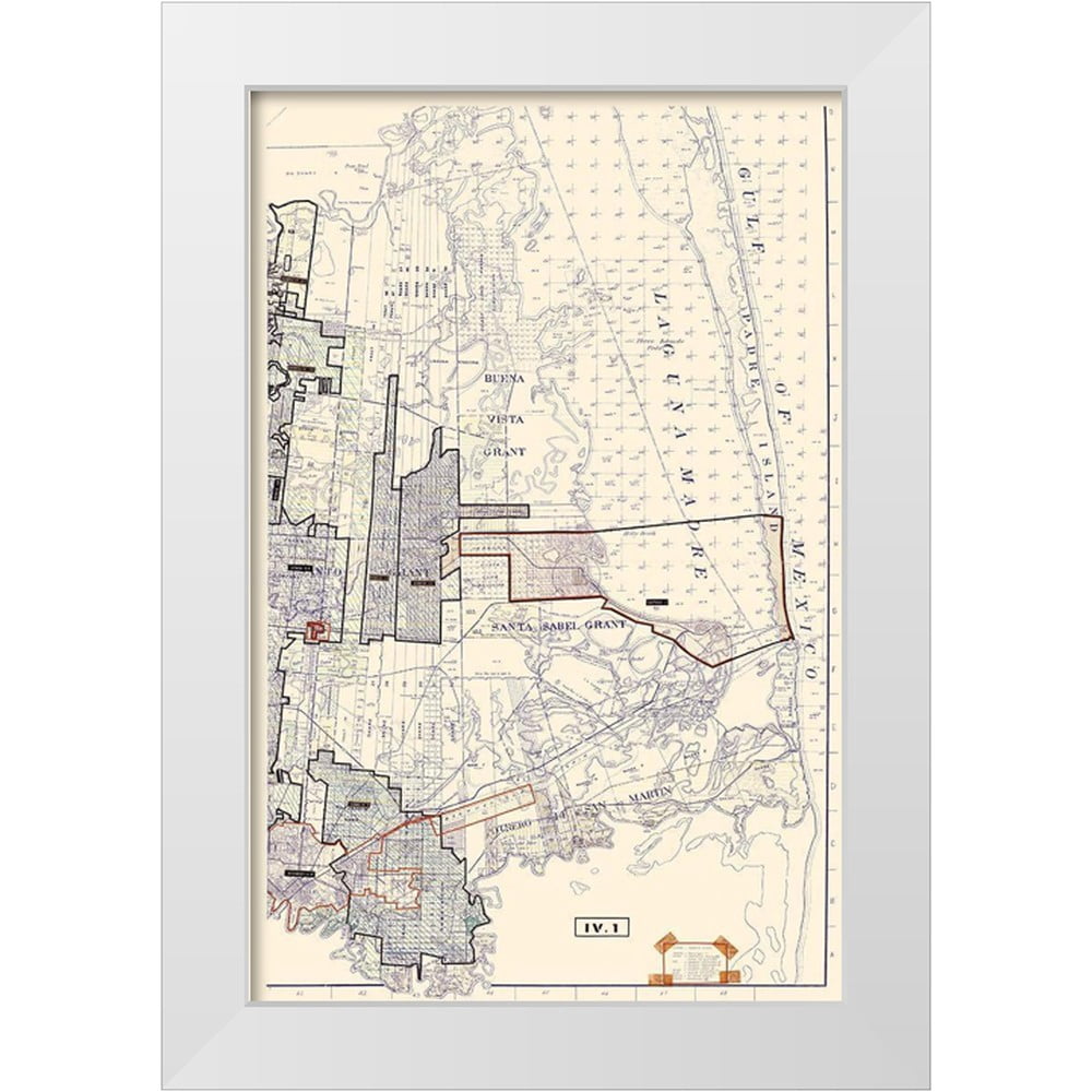 Beard 22x32 White Modern Wood Framed Museum Art Print Titled - Cameron ...