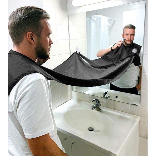 Beard Apron Bib Beard Trimming Apron Free Shaving Bib Hair Clippings ...