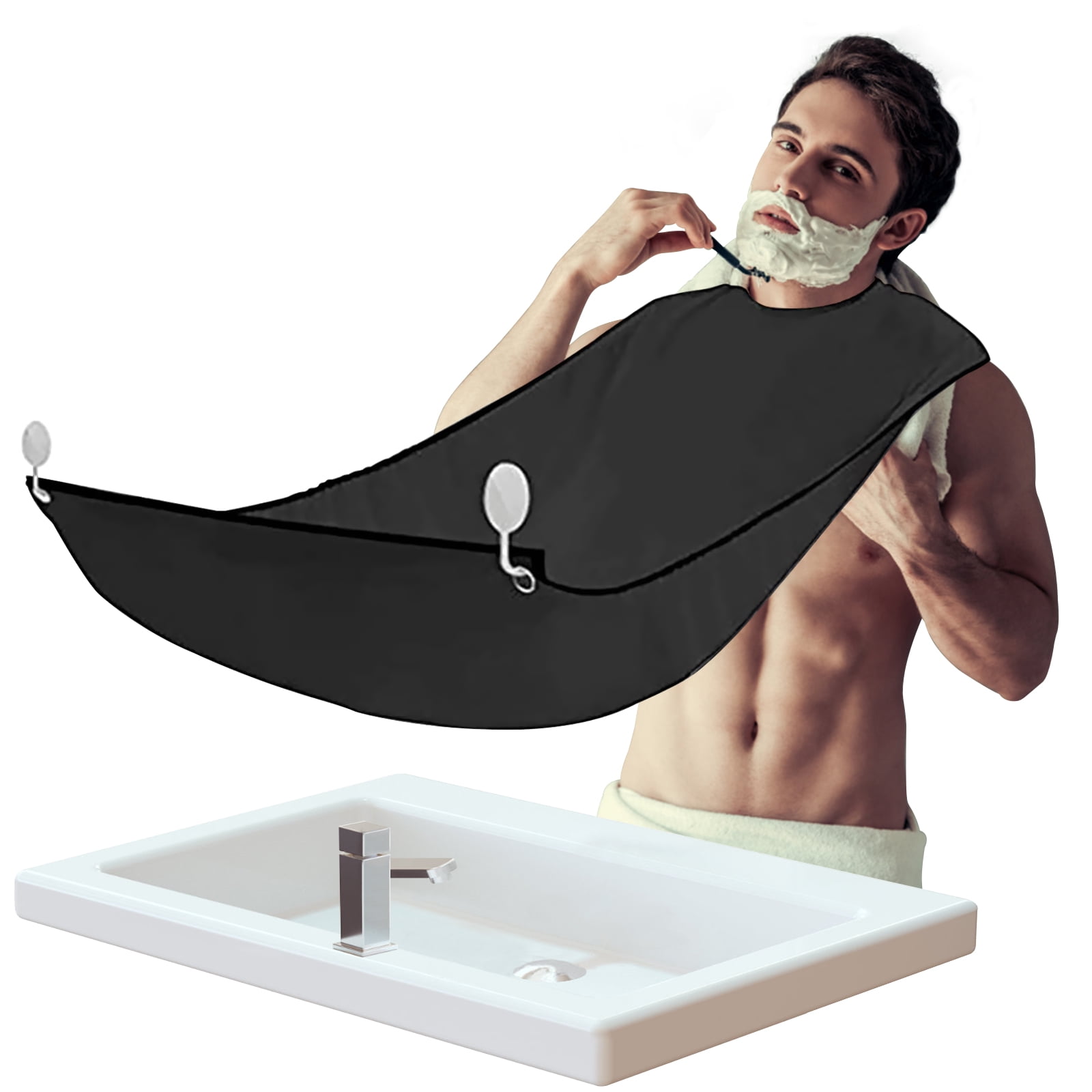Beard Apron Cape for Men Shaving and Trimming, Waterproof Beard Bib ...