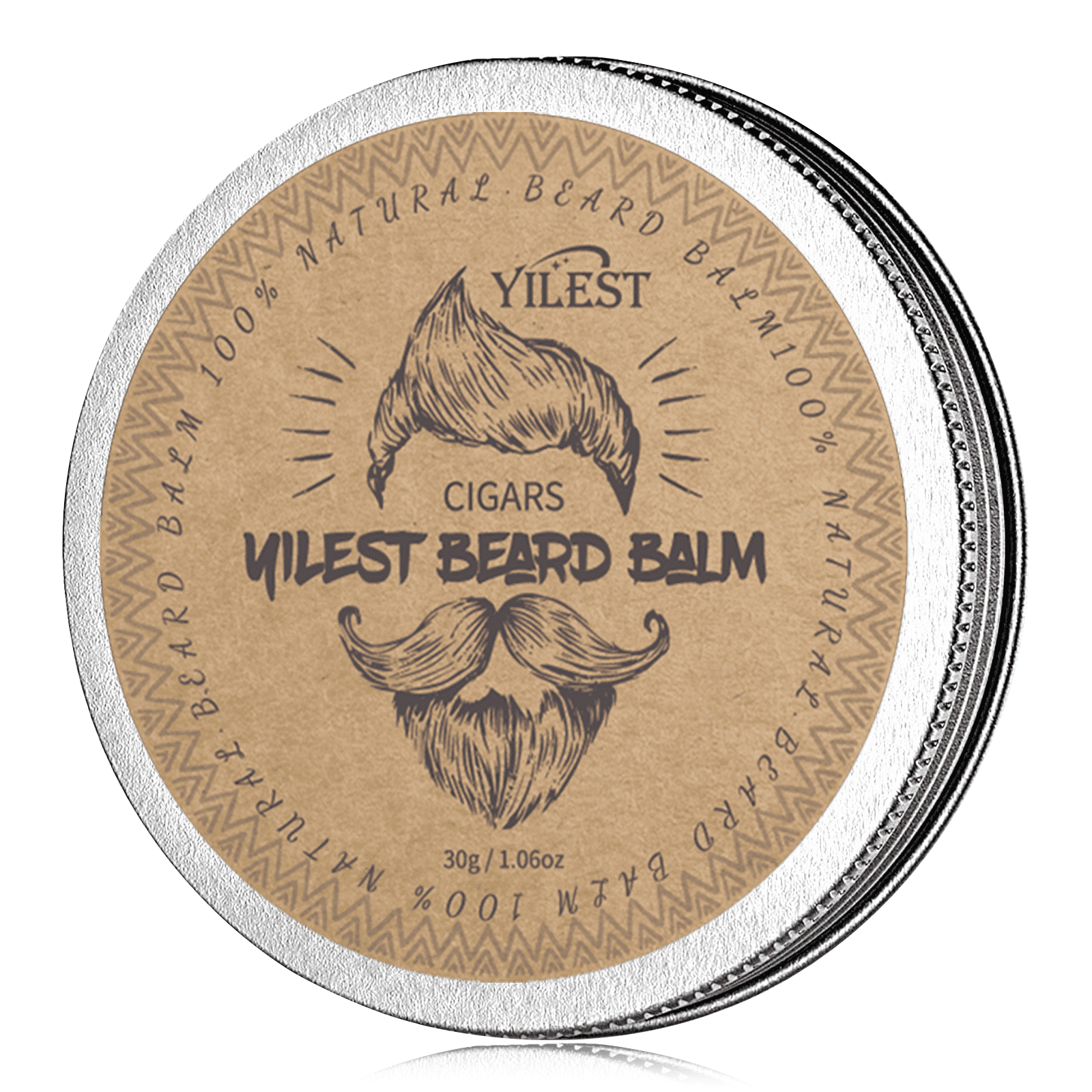 Beard Balm with Nutrient Rich Bees Wax, Jojoba, Shea Butter, Coconut ...