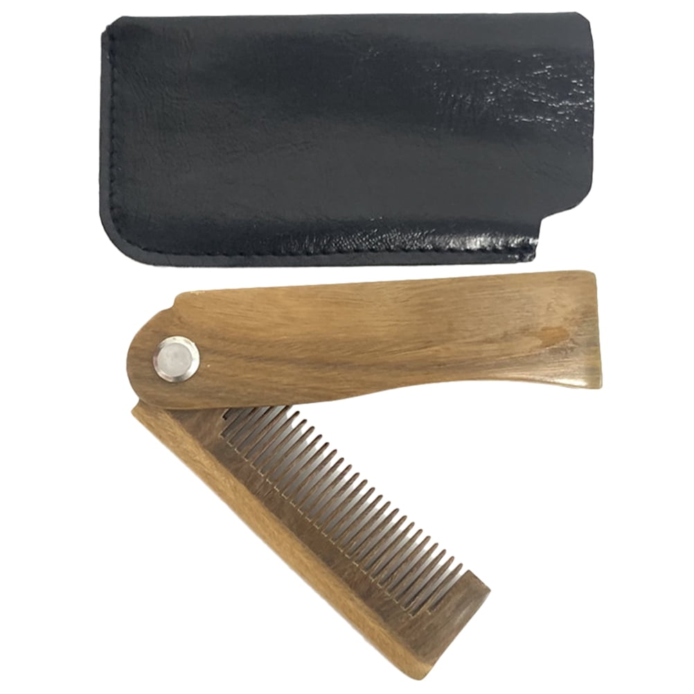 KAKOWELY Folding Wooden Hair Comb 1 Set 4.56X2.36X0.59in - Walmart.com