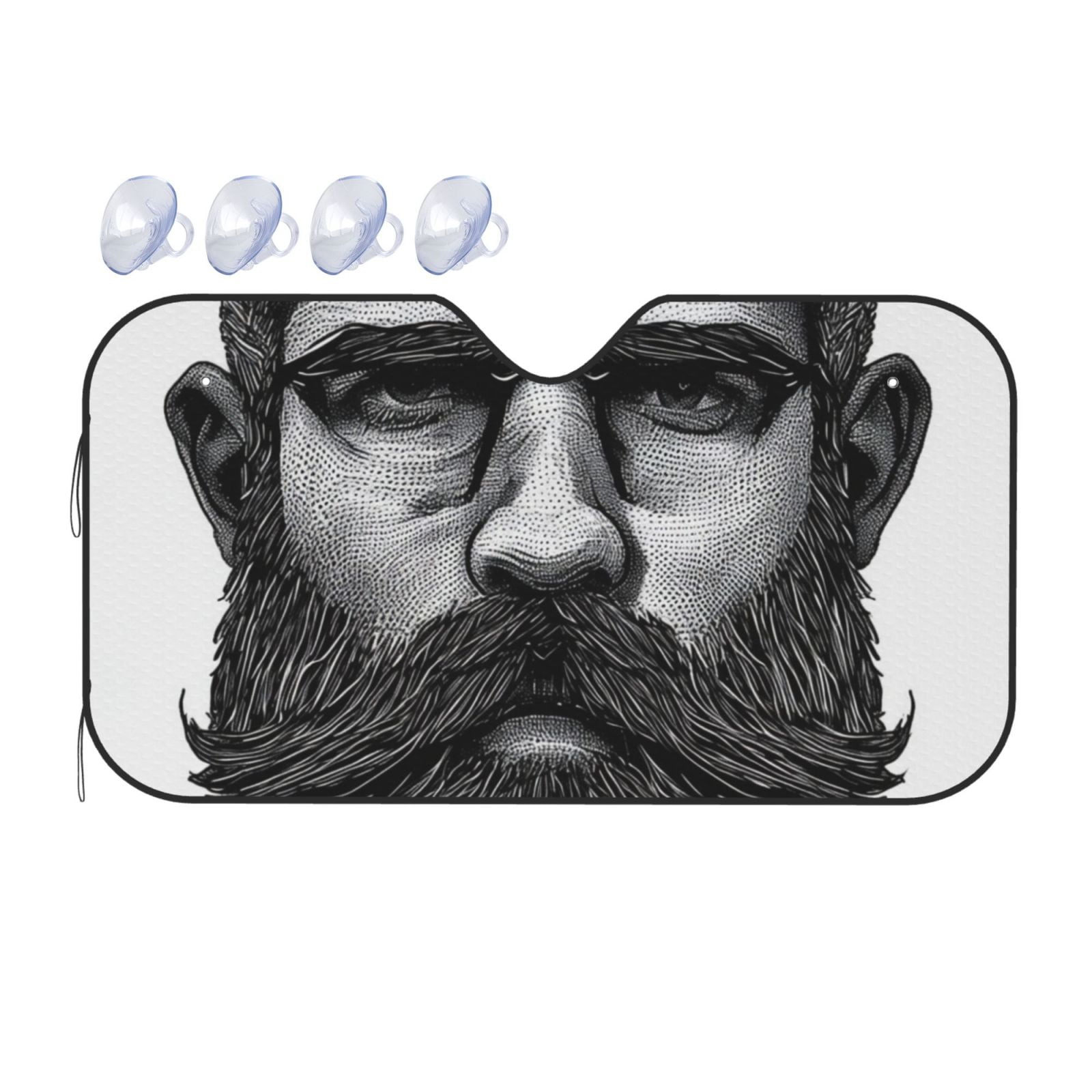 Beard Design Car Windshield Sun Shade Sun Reflector Sunshade Ultimate ...