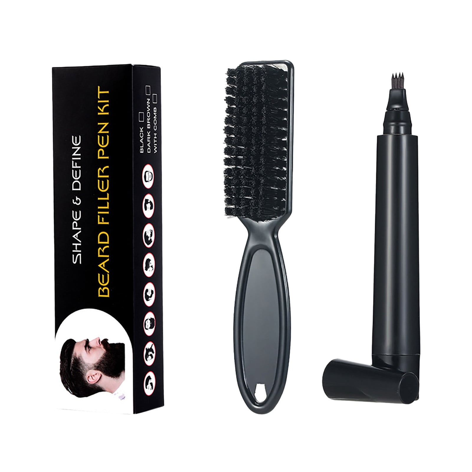 Beard Filler Pen Beard Fast Natural Hair Grower Beard Pencil 4MLEyelid ...