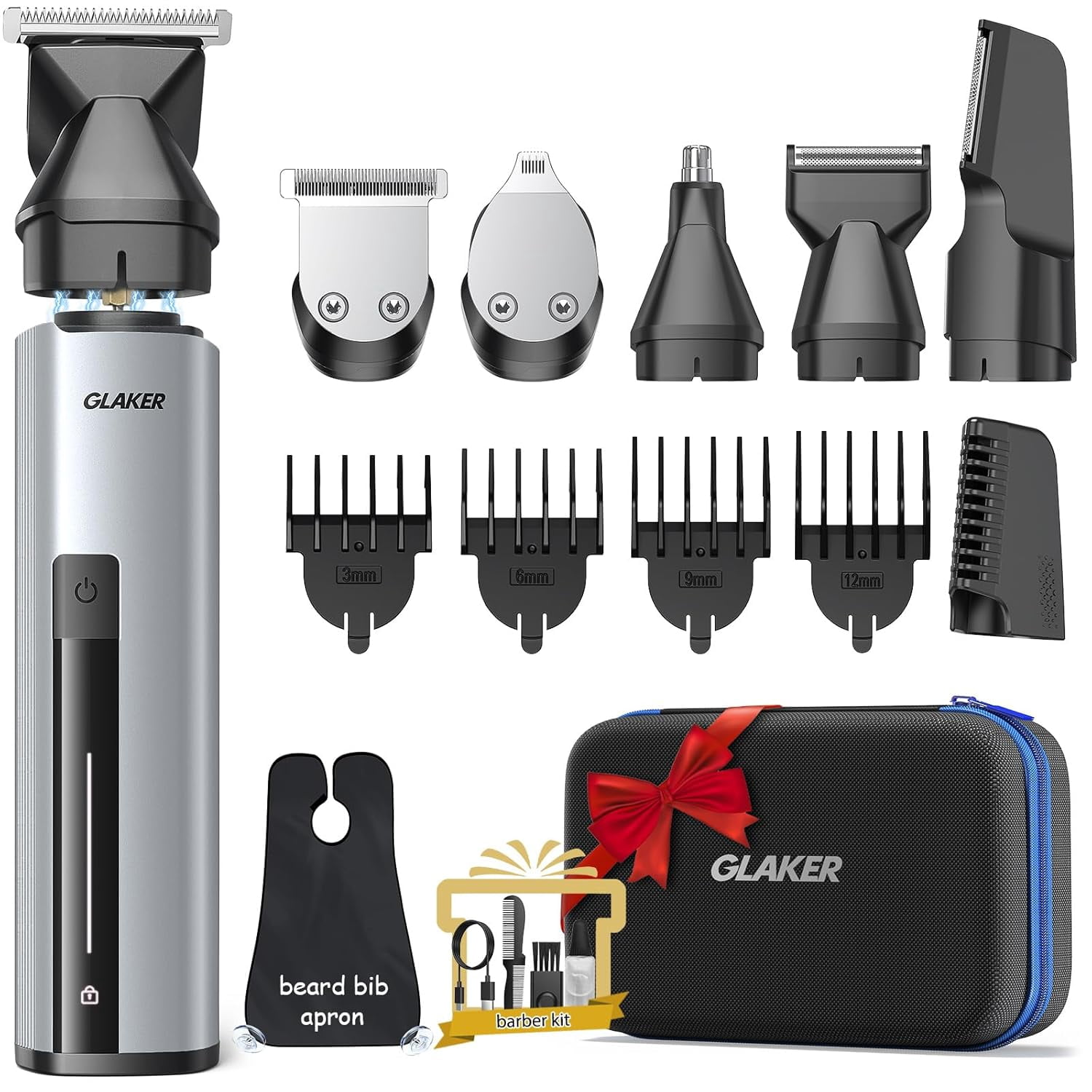 Beard Grooming Kit - All in One Hair Cutting Kits, Electronic Shaving ...