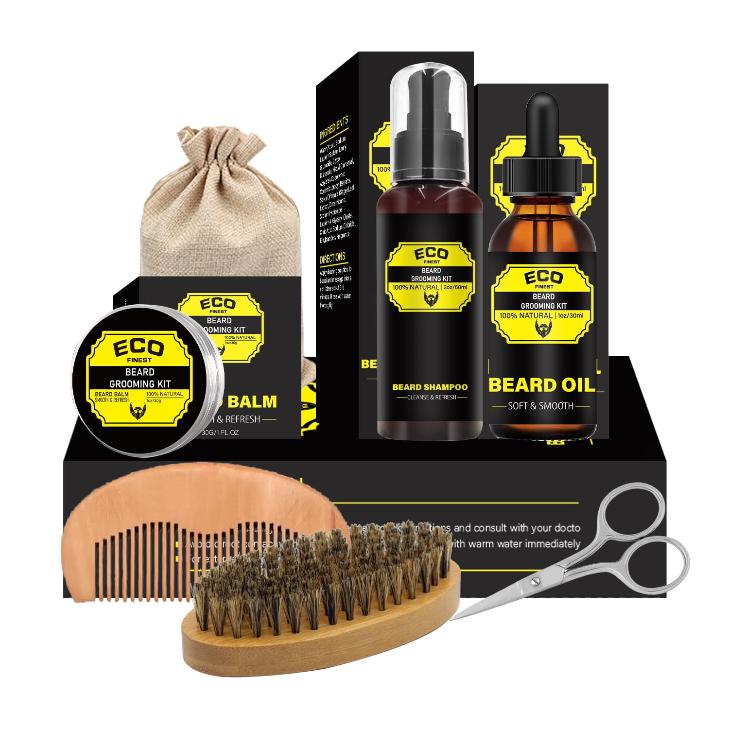 Beard Grooming Kit for Men - Formulas With Ancient African Natural ...