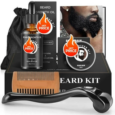 Beard Kit for Men,8-Piece Set with Beard Balm,Oil,Comb,Brushe,Bib ...