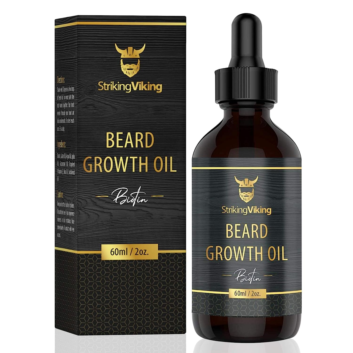 Beard Growth Oil With Biotin Thickening And Conditioning Beard Oil For