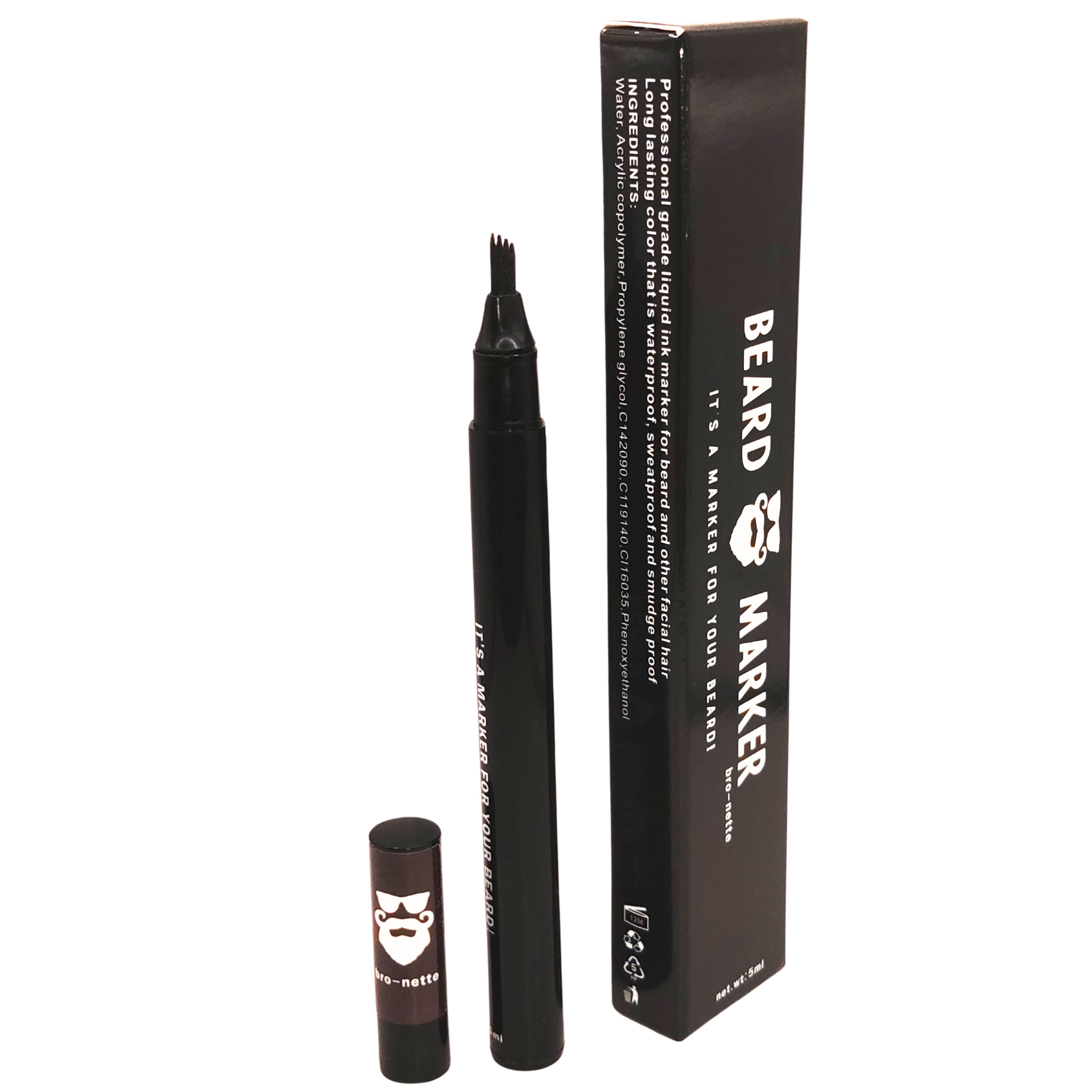 Beard Marker Premium Beard Filler Pen for Gray Hair Coverage, 1 Piece ...