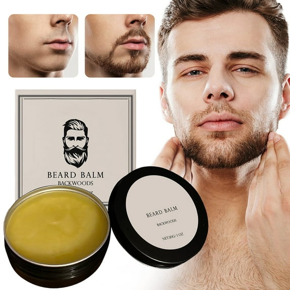 Beard Moisturizing Balm - Men's Grooming Softening Cream, Non-Greasy ...