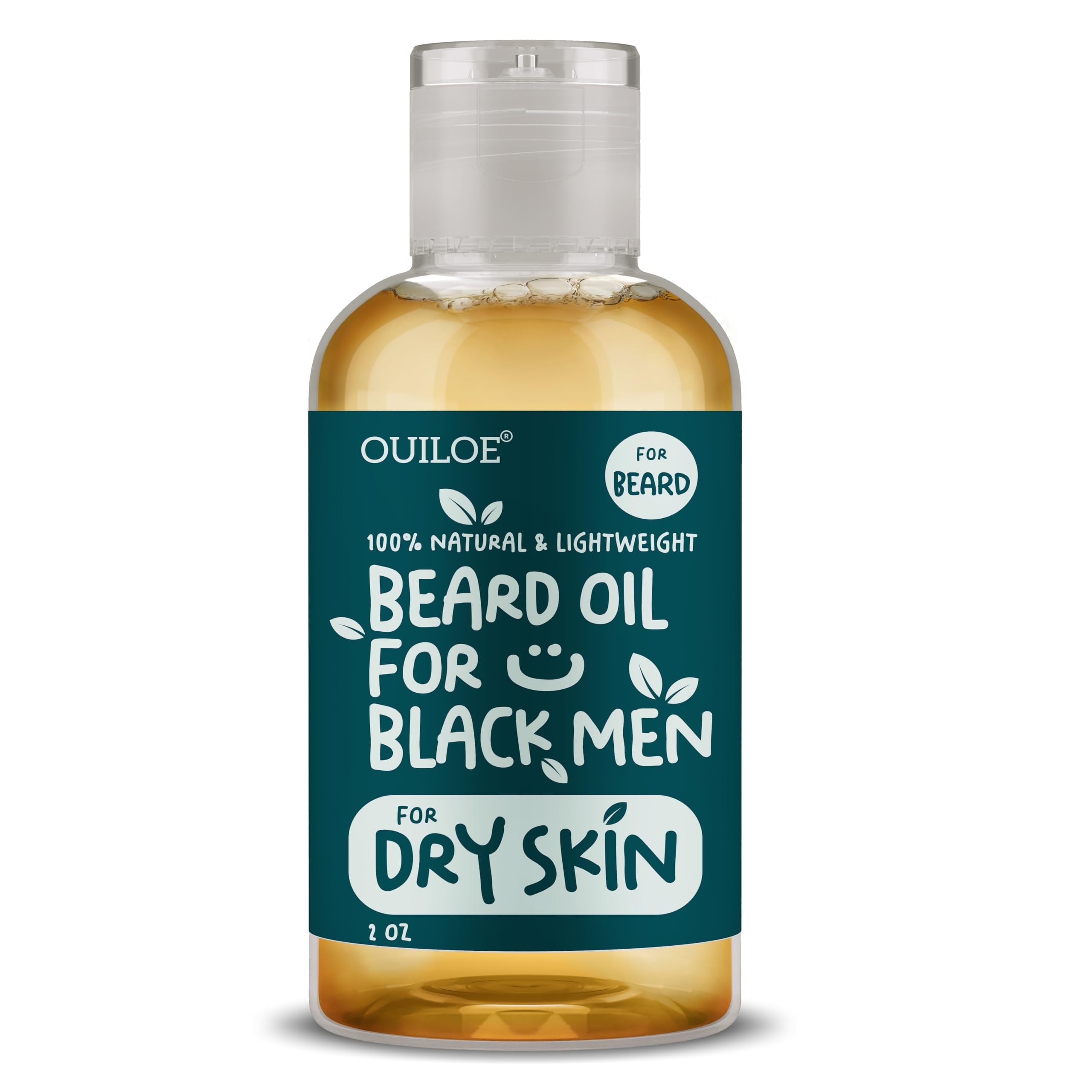 Beard Oil for Black Men with Dry Skin - All Natural Growth Oil for Patchy Beard - Unscented, Non ...