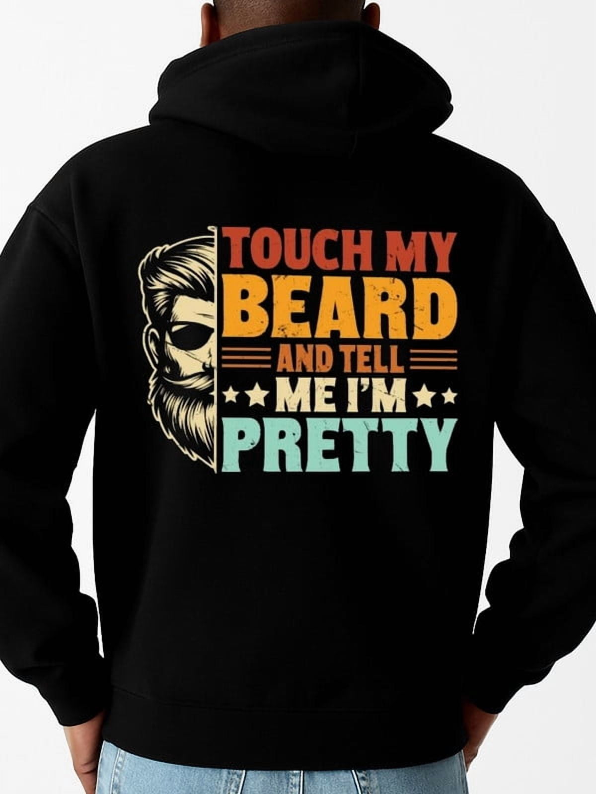 Beard Pride hoodies funny humor men sweater hoodie black New Spring and ...