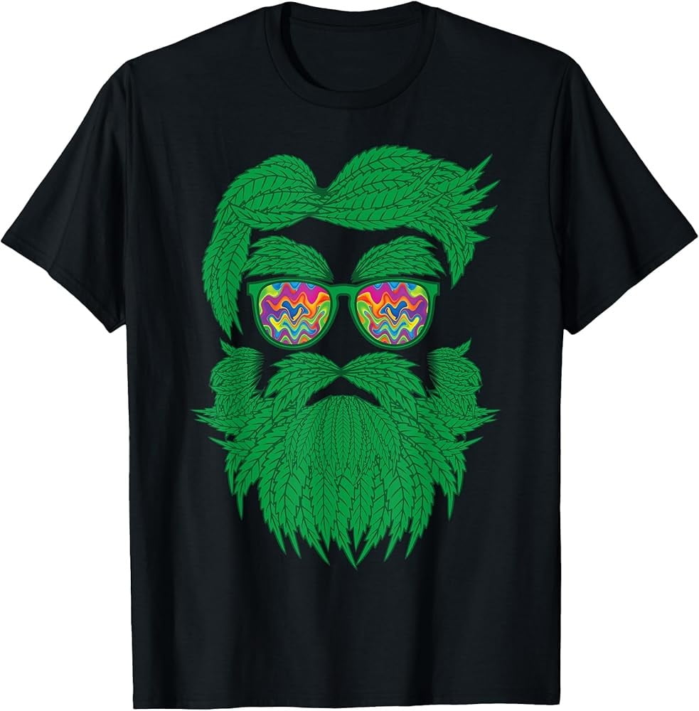 Beard Shades Funny Style Shirt – Cool Bearded Man Graphic Tee - Walmart.com