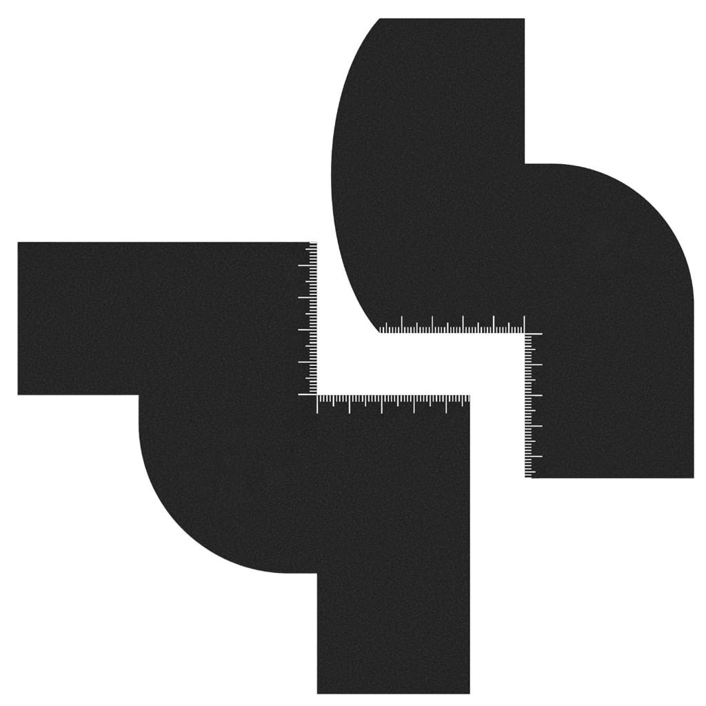 Beard Shaper with Scale Hairlines Shaping Tool Beard Shaping Template ...