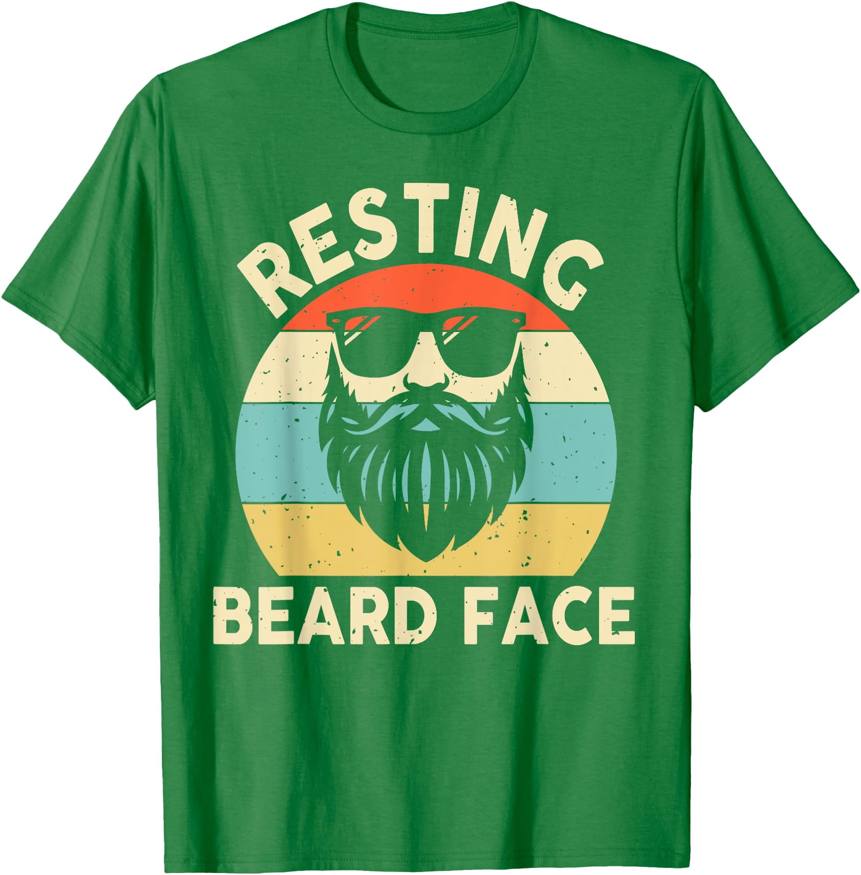 Beard Shirt Men Dad Grandpa Resting Beard Face Father’s Day T-Shirt ...