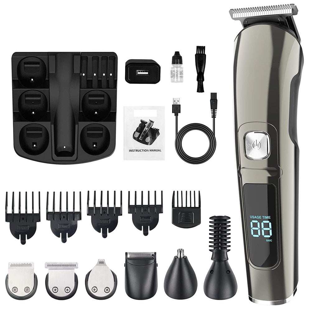 Beard Trimmer for Men, Waterproof Electric Hair Trimmer Beard Grooming ...