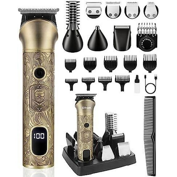 Beard Trimmer for Men, Razor , Cordless Hair Clipper Shaving Kit for ...