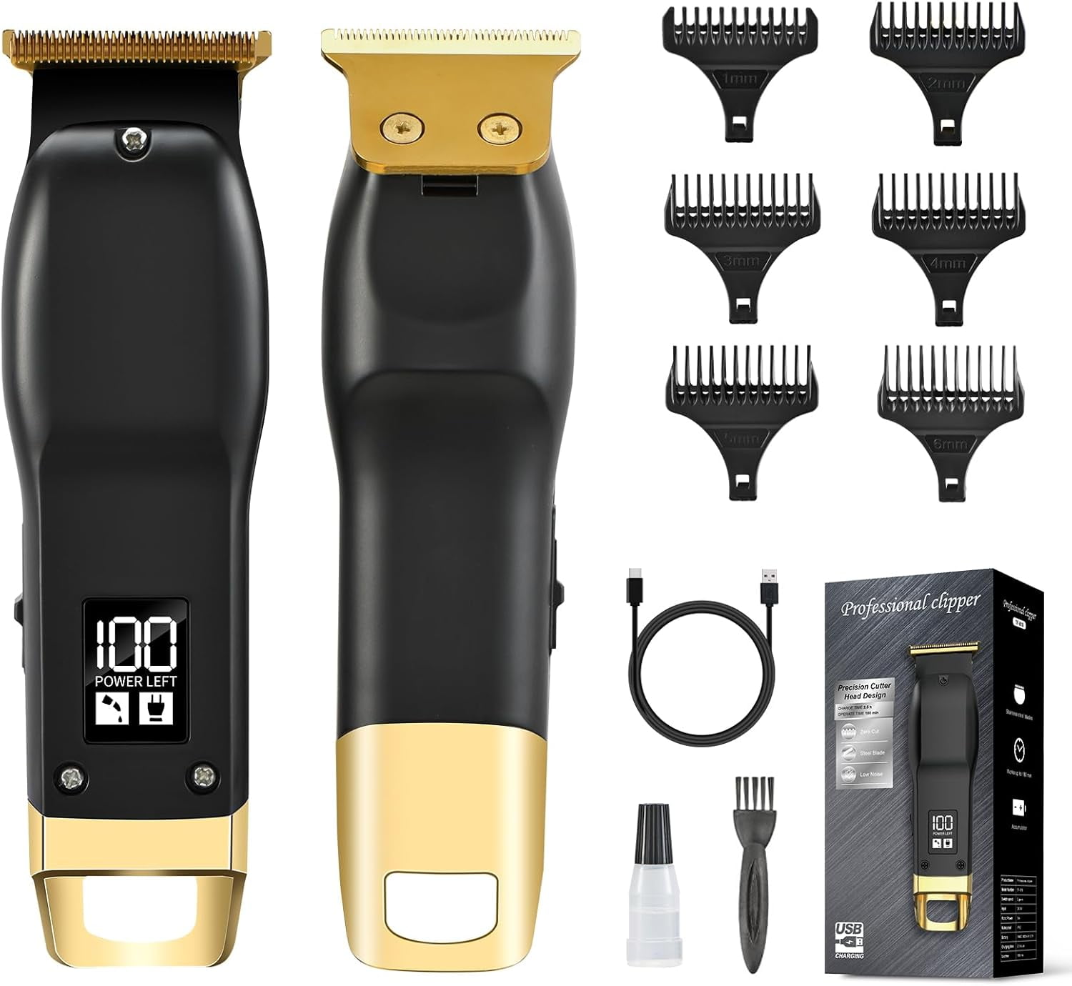 Beard Trimmer for Men - Rechargeable Men's Hair Clippers & Razor ...