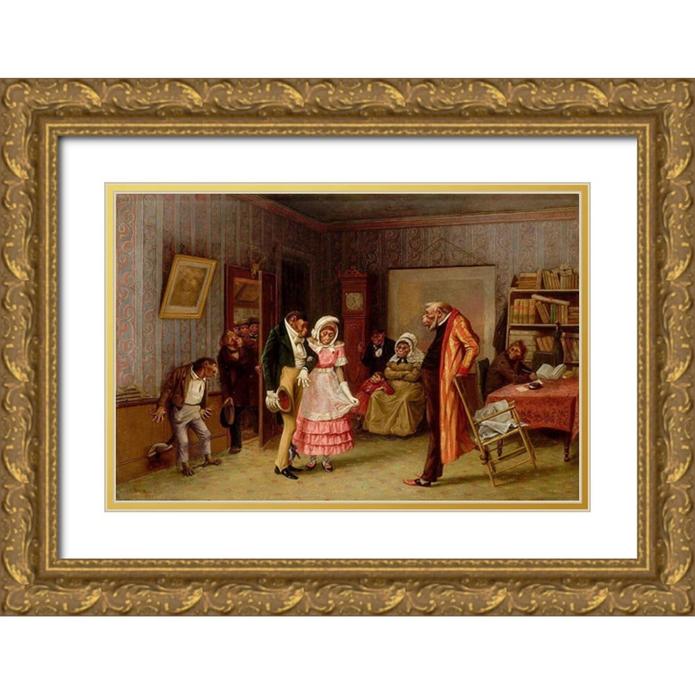 Beard, William Holbrook 14x11 Gold Ornate Wood Framed with Double ...