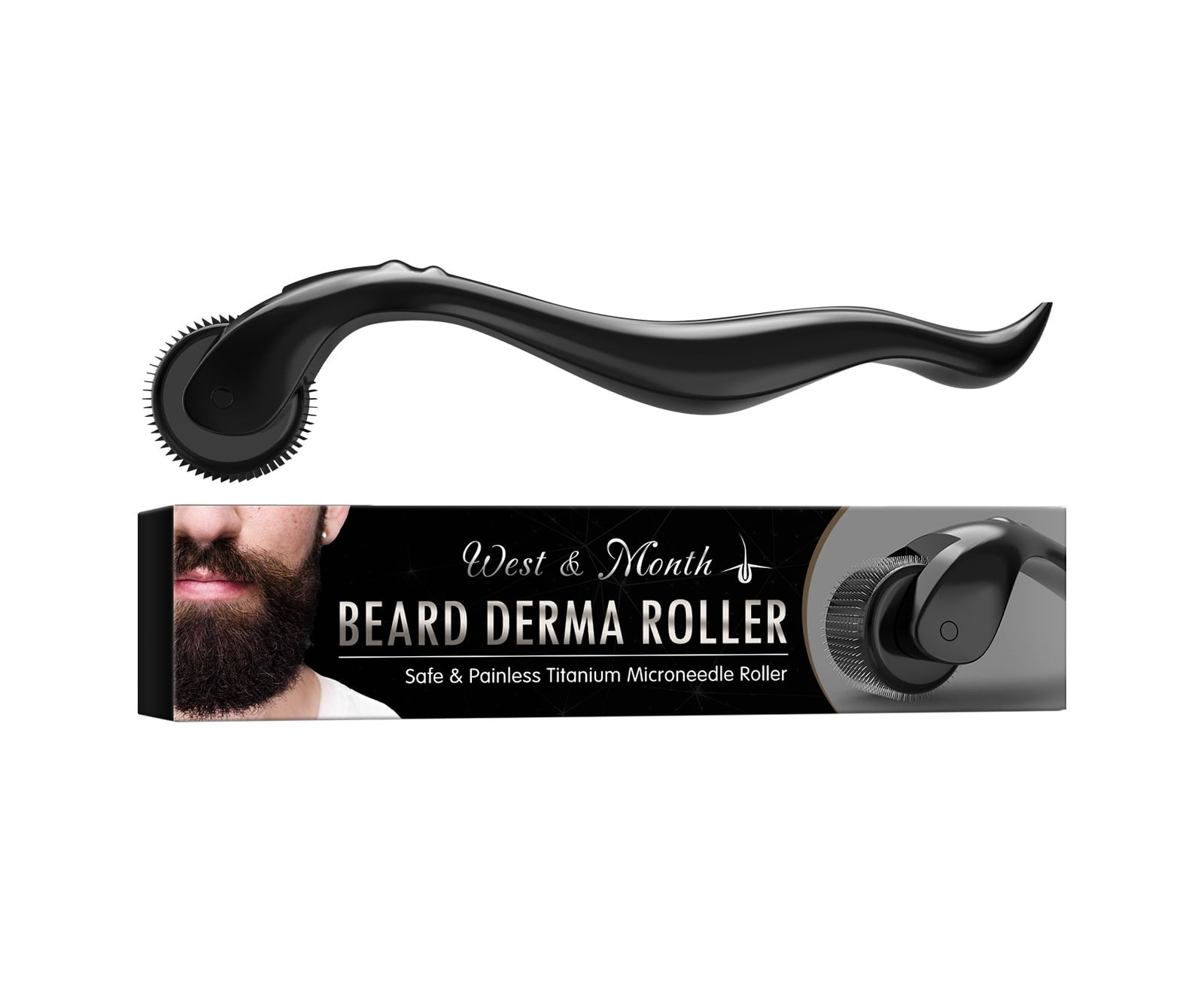 AIDAIMZ Beard and Hair Derma Roller - Sterile Titanium Derma Roller 0 ...