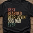 Bearded Beer Lovin 39 Dog Dad Shirt Funny Fathers Day Gift - Walmart.com
