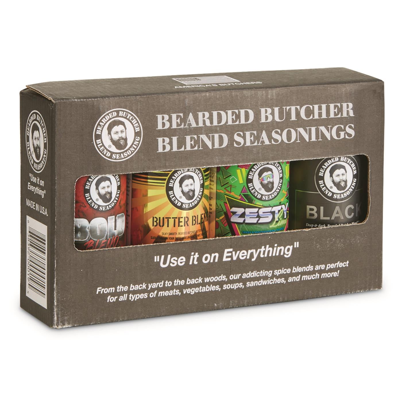 Bearded Butcher Seasoning Shaker Set, 4 Piece - Walmart.com