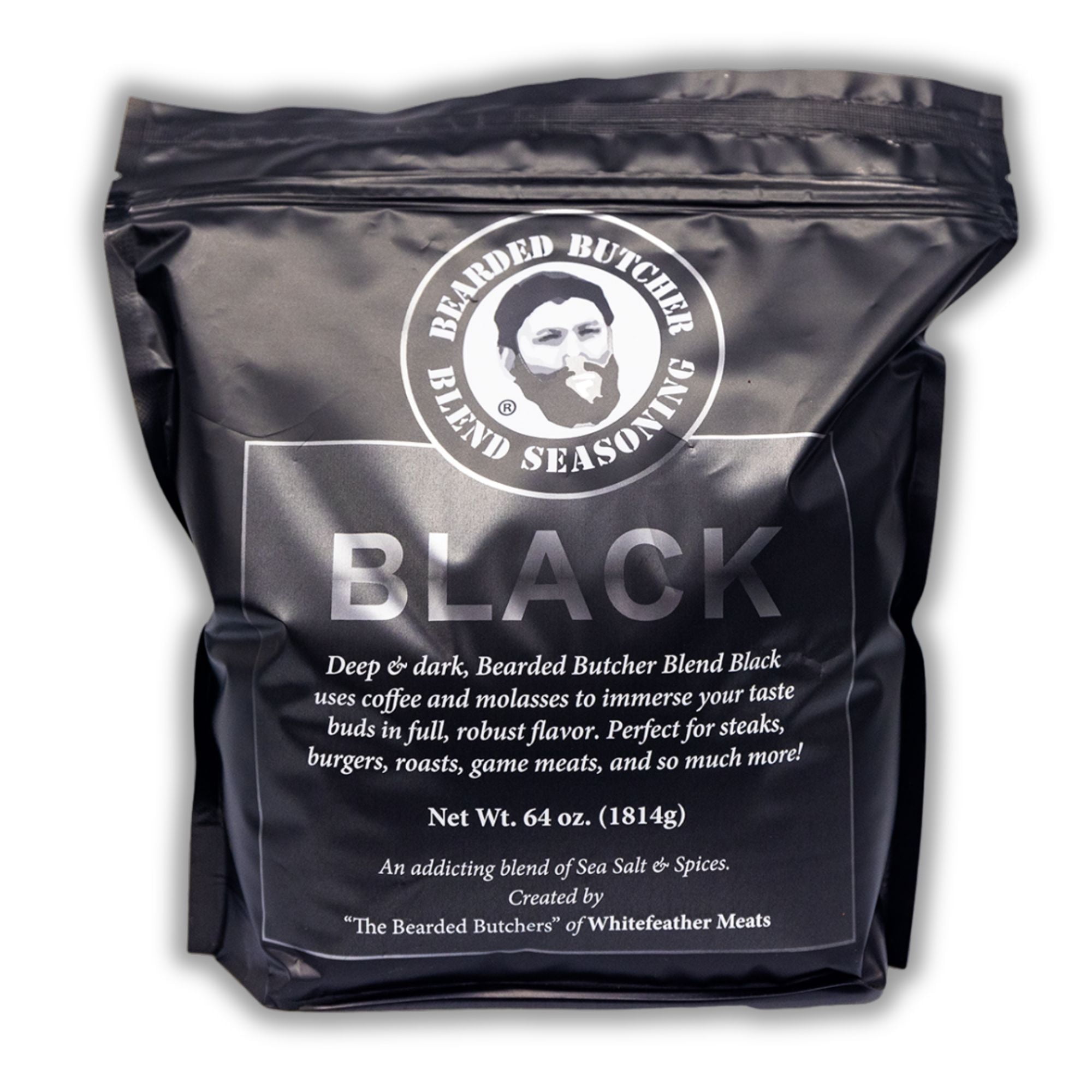 Bearded Butchers Black Blend Seasoning, 64 oz (4 lb) Bag, Coffee and ...