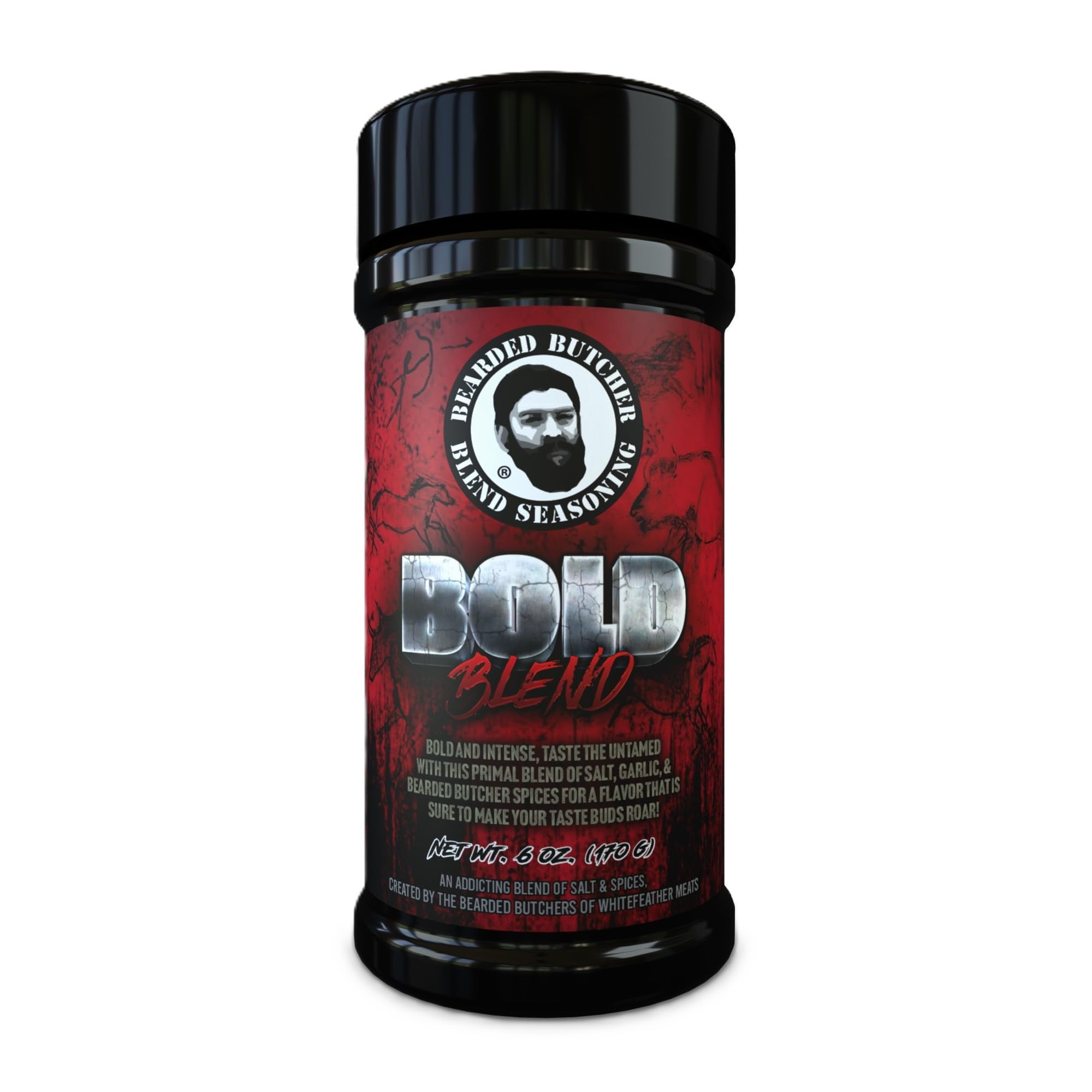 Bearded Butchers Bold Blend, KEF28 6 oz Shaker - Bold Salt, Garlic ...