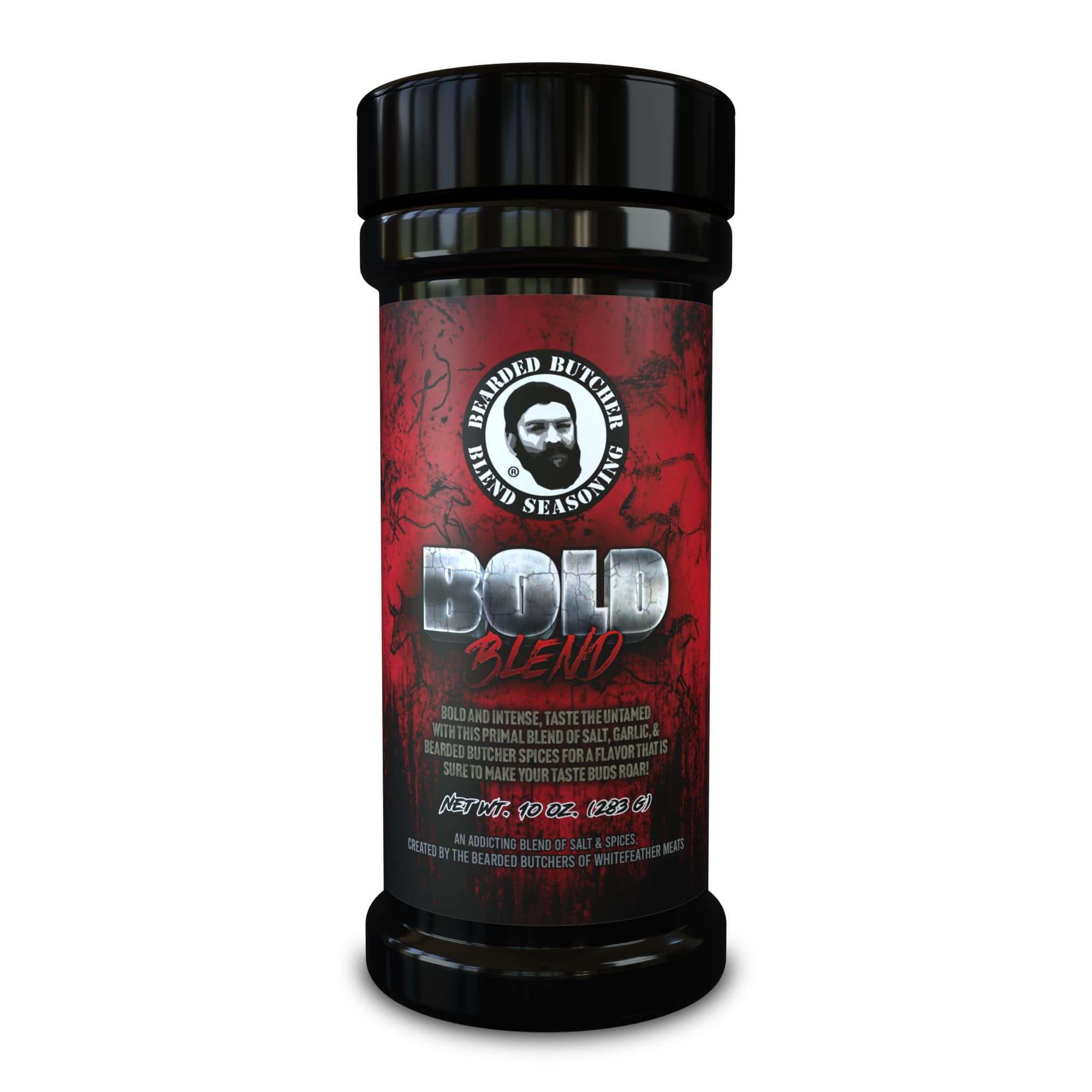 Bearded Butchers Bold Blend, XEF1 10 oz Large Shaker - Primal Salt ...