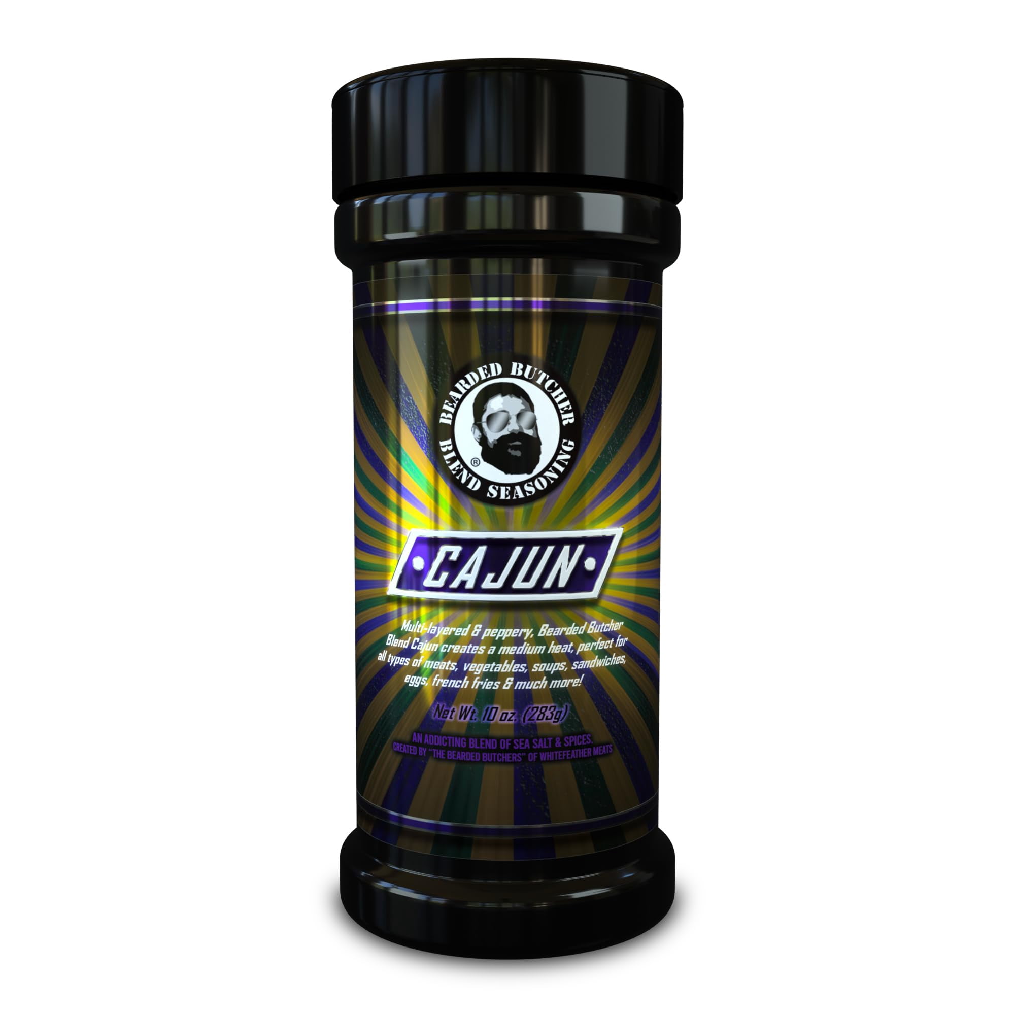 Bearded Butchers Cajun Blend Seasoning, MDA05 10oz Large Shaker - Cajun ...