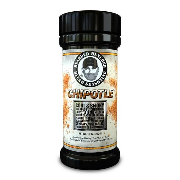 Bearded Butchers Chipotle Blend Seasoning, MDA05 10 oz Large Shaker ...